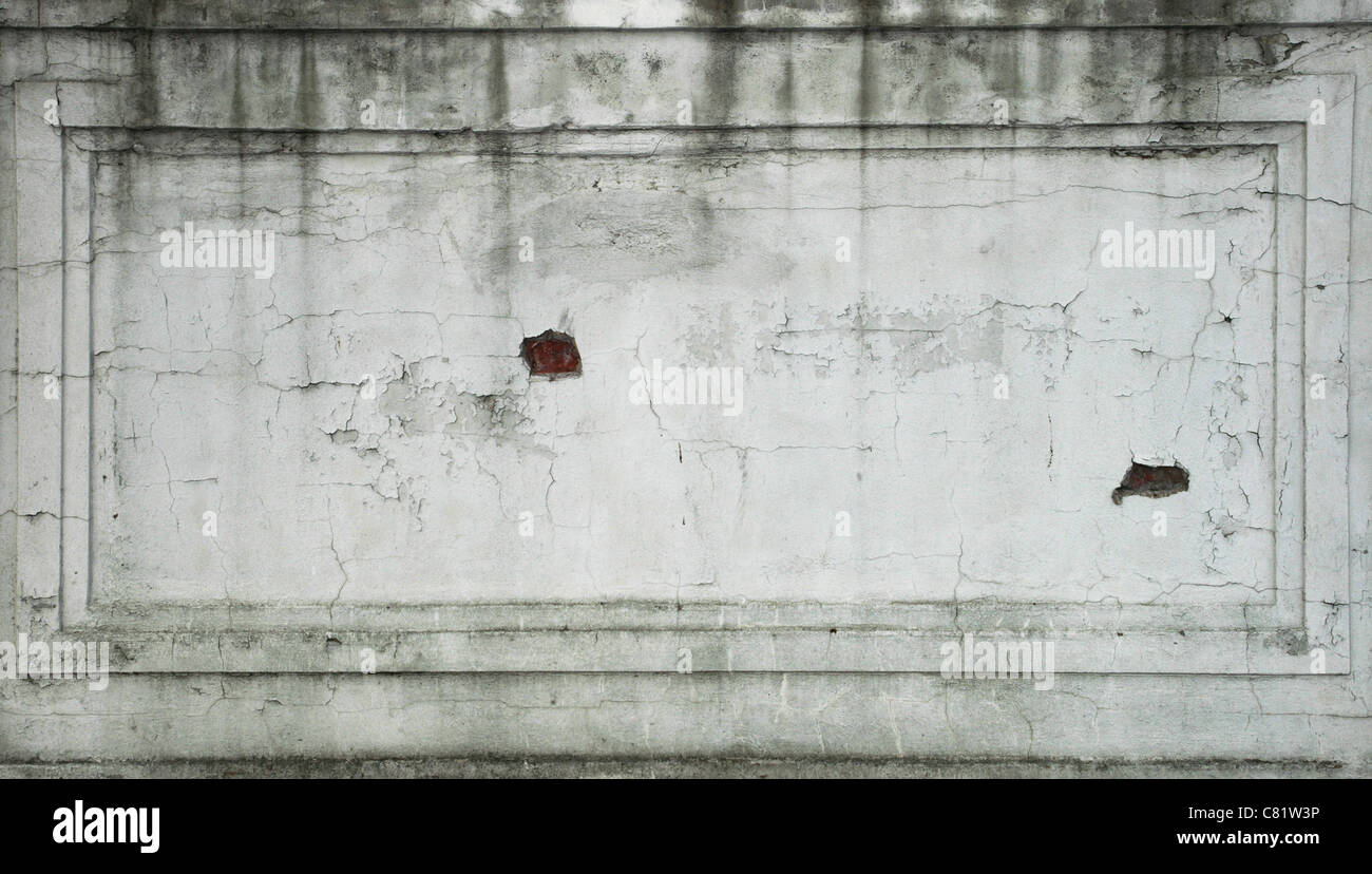 cracked streaked plastered old wall for background texture Stock Photo ...