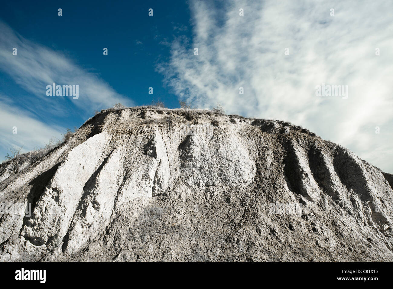 Excavated hill, Human intervention Stock Photo - Alamy