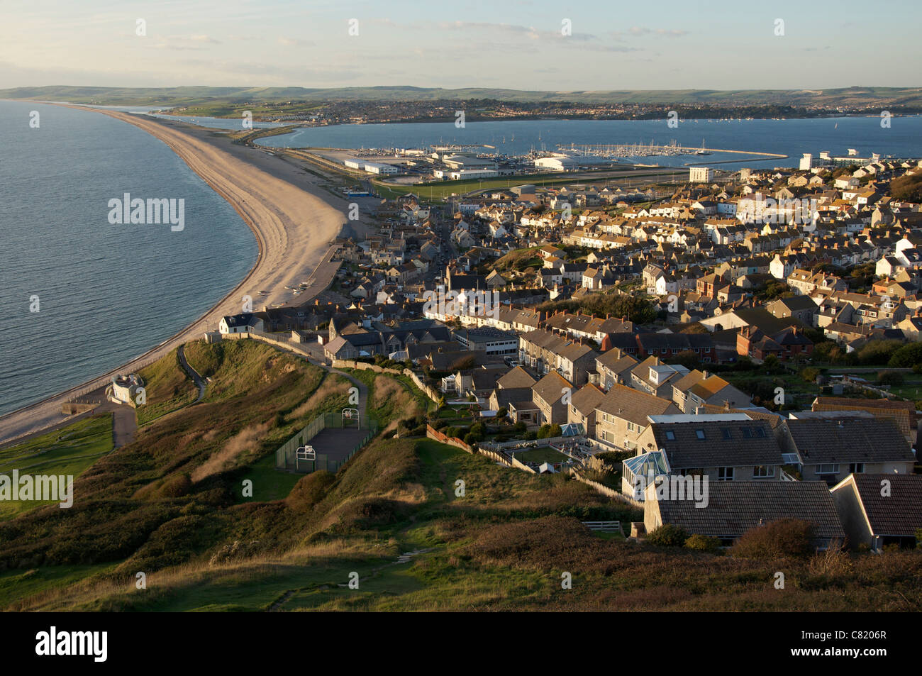 A view overlooking Fortuneswell on the Isle of Portland, showing ...