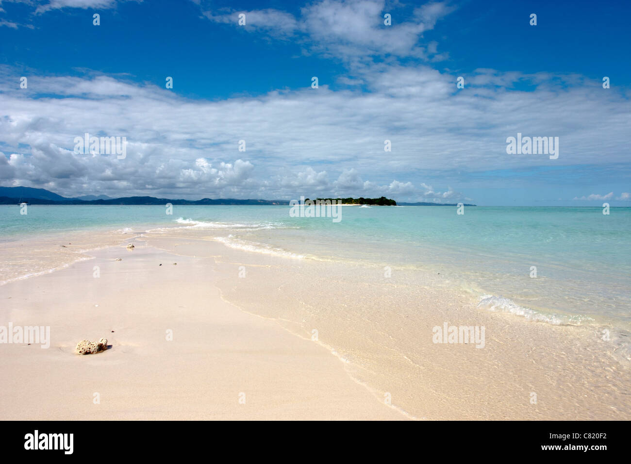 Madagascar Nosy Iranja isle beach and ocean sea Indian Ocean Africa ...