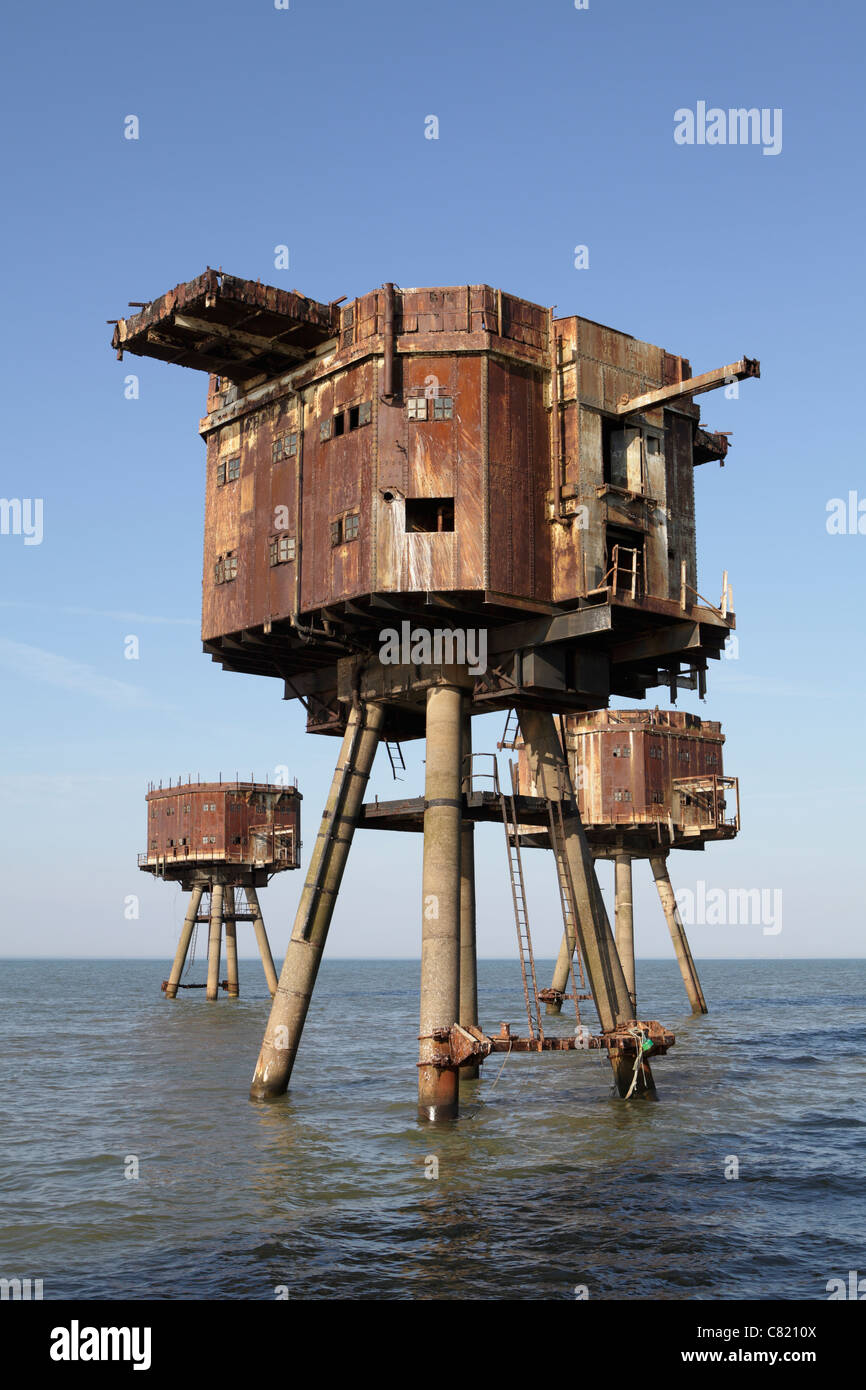 Maunsell Sea Forts Map