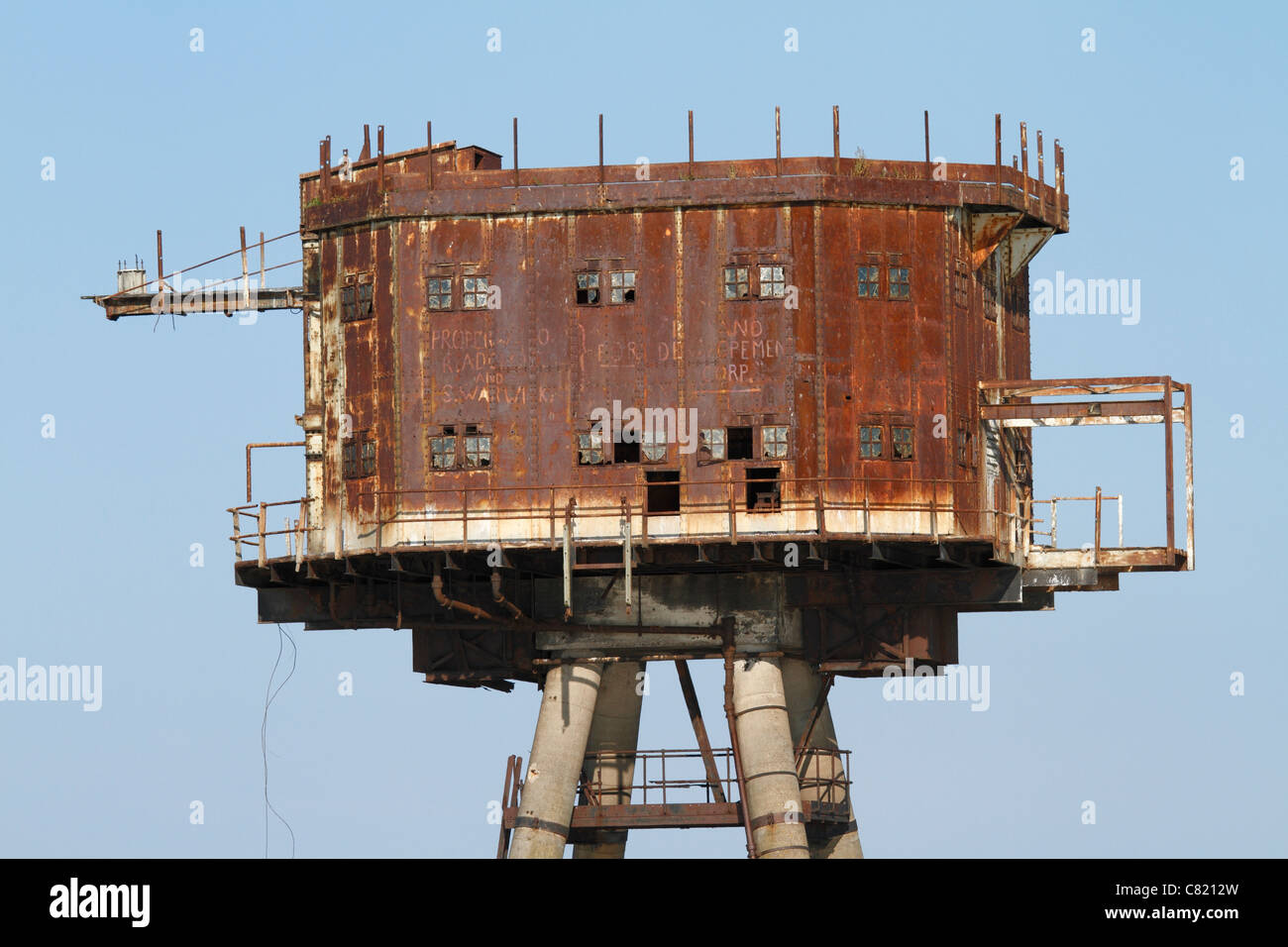 Red Sands sea forts Thames estuary, now abandoned Stock Photo - Alamy