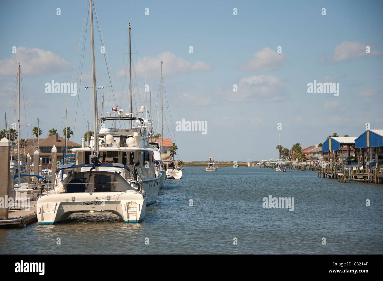 Marina shipyard Texas Gulf Coast Stock Photo - Alamy
