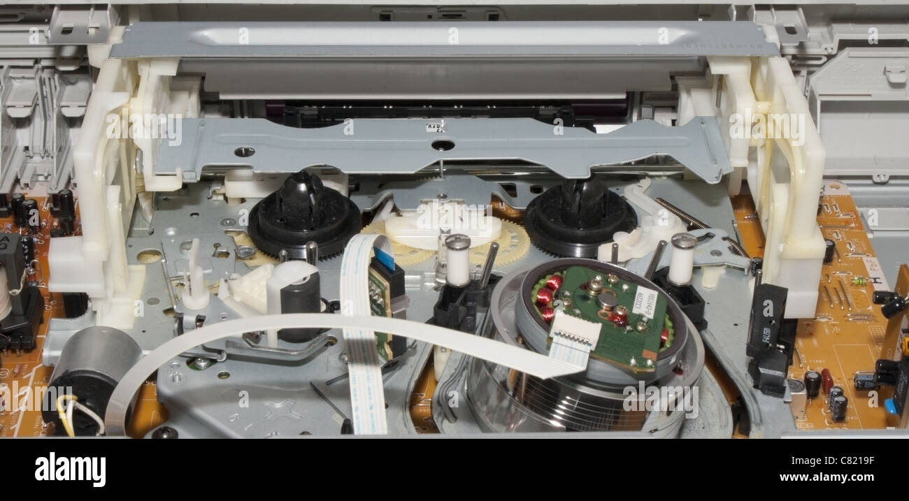 Inside a video recorder Stock Photo - Alamy
