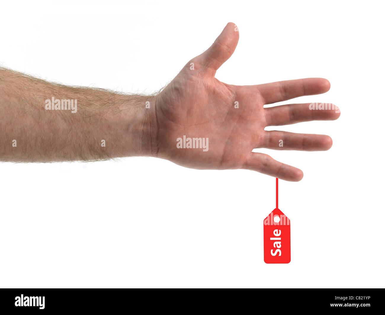 A hand isolated against a white background Stock Photo - Alamy