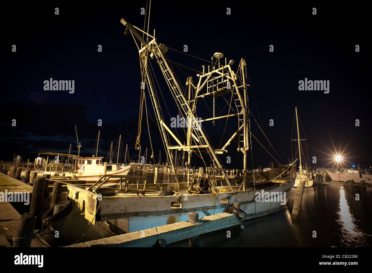 Marina shipyard Texas Gulf Coast Stock Photo - Alamy