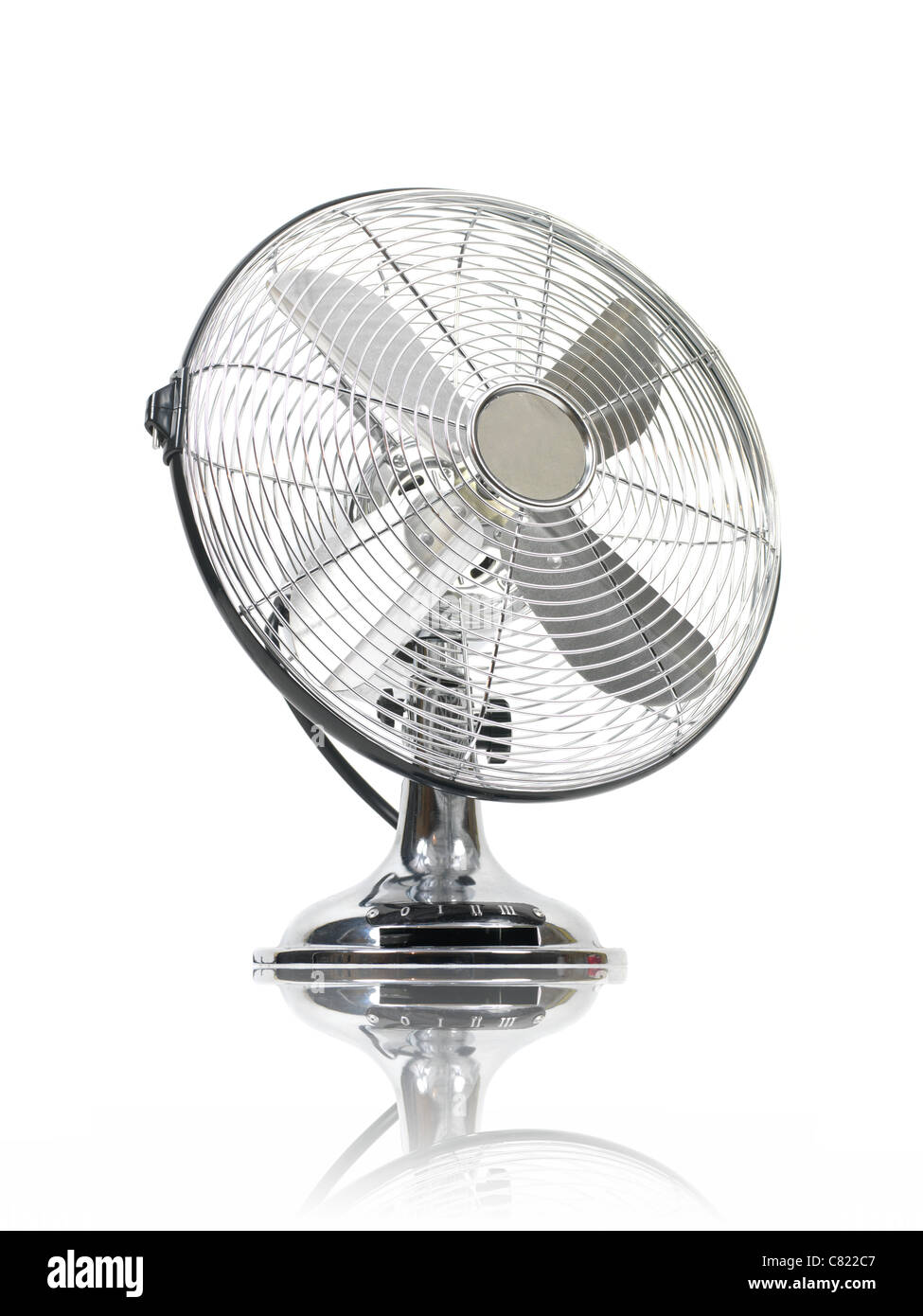 An electric fan isolated on white Stock Photo - Alamy