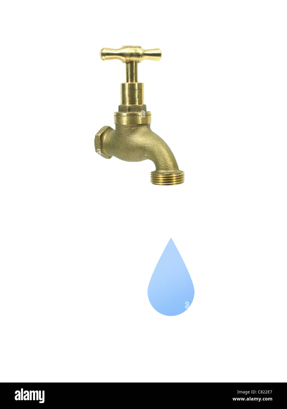 A tap isolated against a white background Stock Photo - Alamy