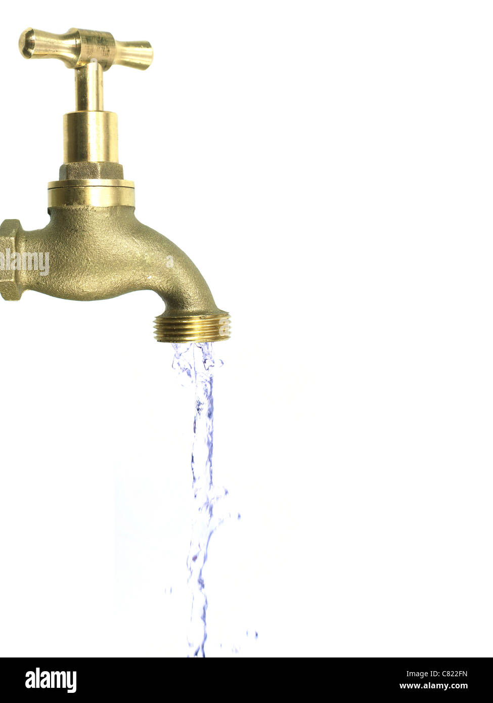 A tap isolated against a white background Stock Photo - Alamy