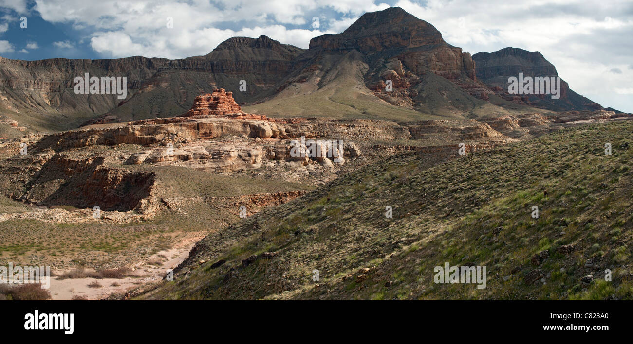 Some of the Grey Points cliffs in the Virgin River canyon, extreme ...
