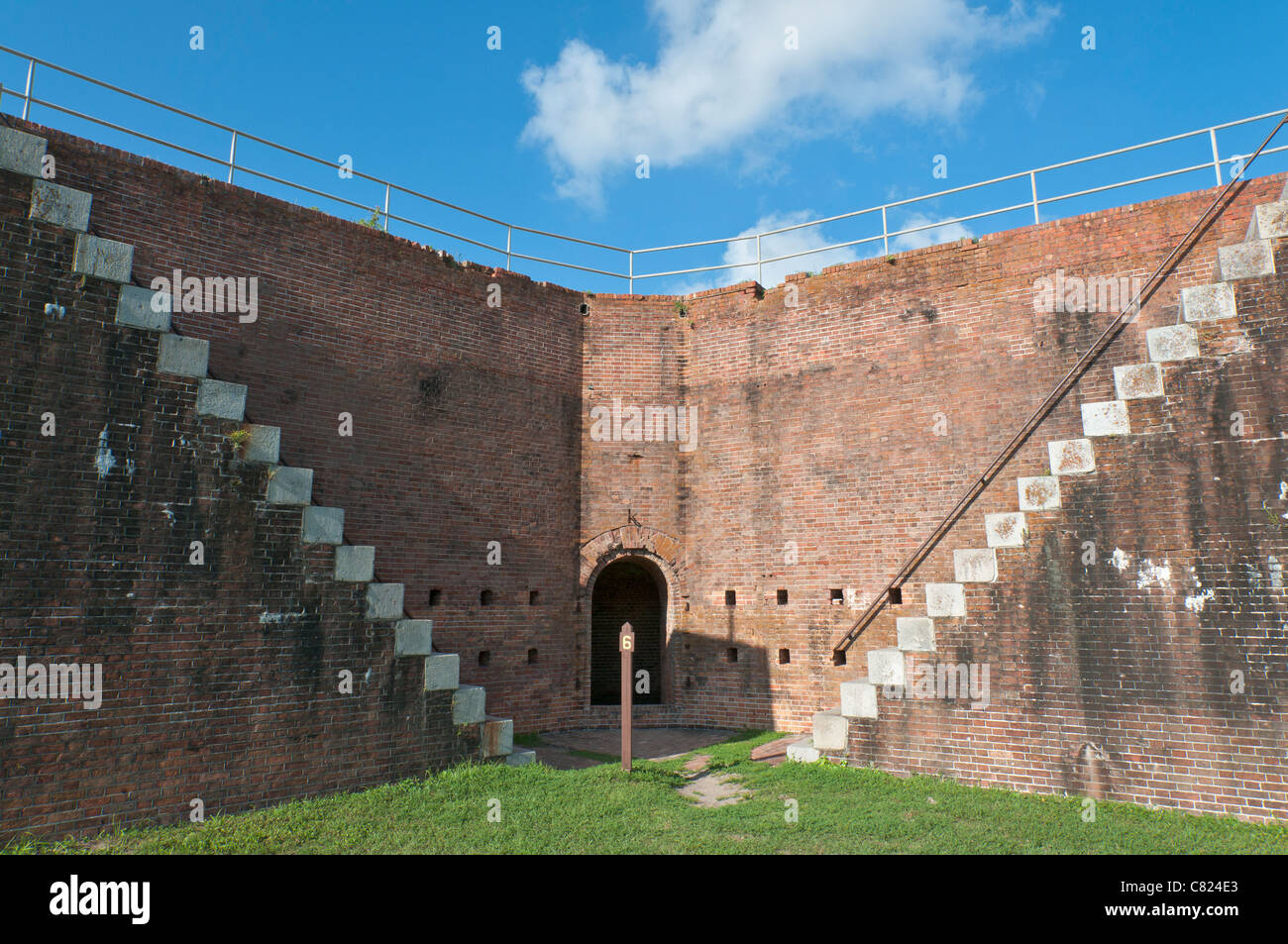 Alabama, Fort Morgan, National Historic Landmark, built to control ...