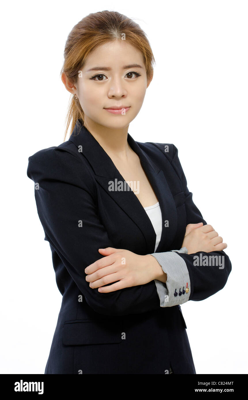 Chinese woman in business suit smiling hi-res stock photography and ...