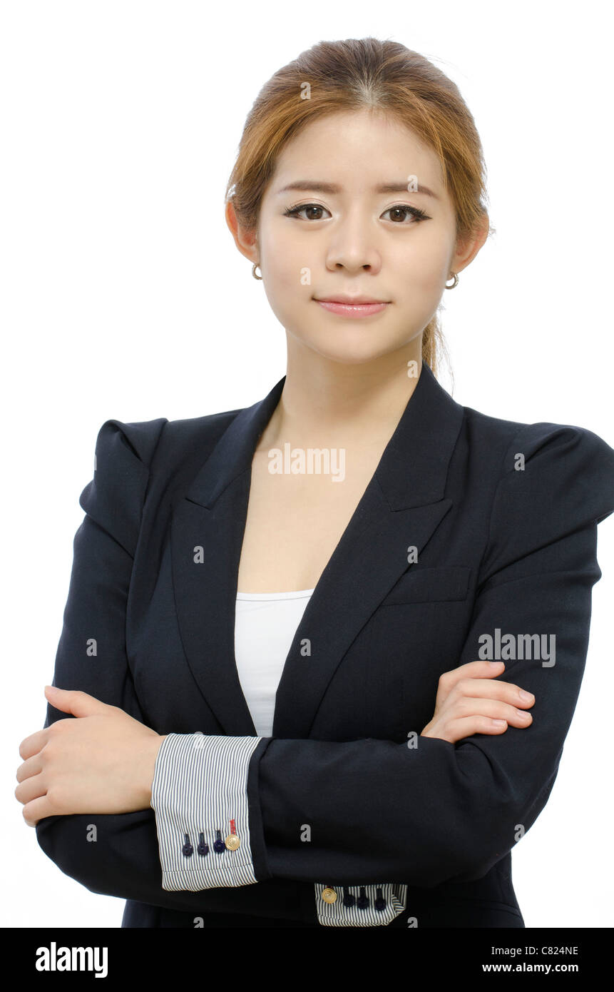 Chinese woman in business suit smiling hi-res stock photography and ...