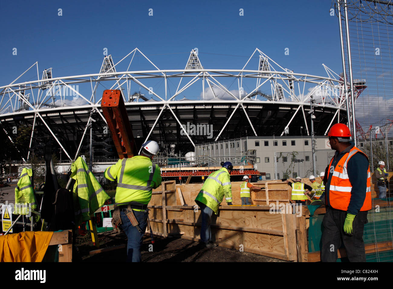 Work at stadium hi-res stock photography and images - Alamy
