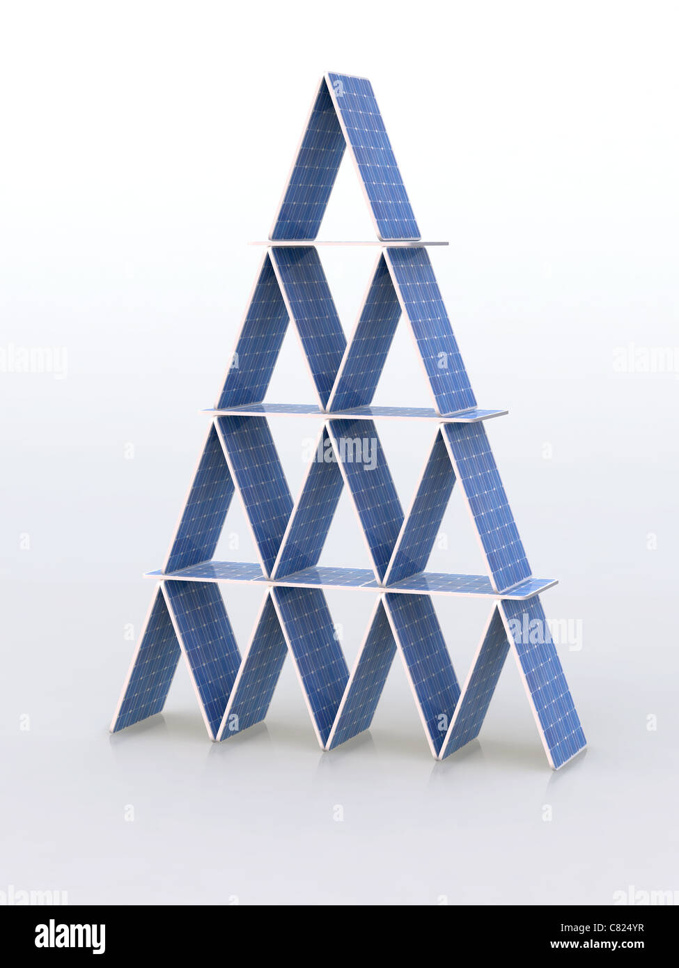 solar panels fly 3d illustration Stock Photo - Alamy