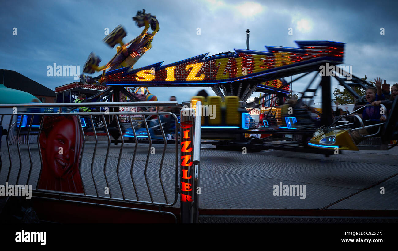 Funfair in Sandbach Cheshire UK Stock Photo - Alamy
