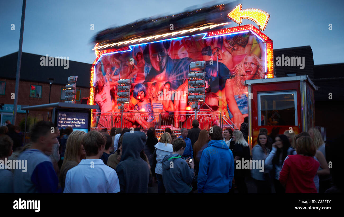 Funfair in Sandbach Cheshire UK Stock Photo - Alamy