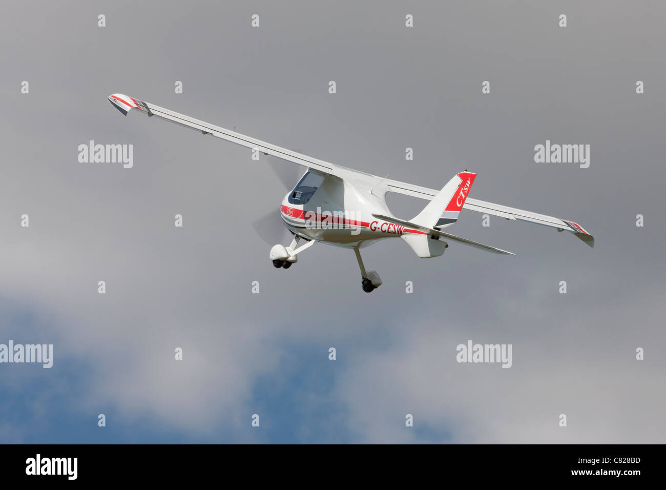 Flight Design CTSW G-CESW microlight in flight Stock Photo - Alamy