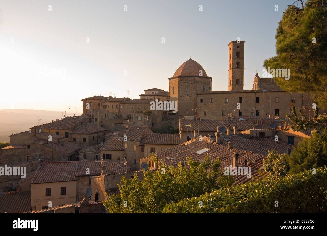 Volterra cathedral tower tuscany italy hi-res stock photography and ...