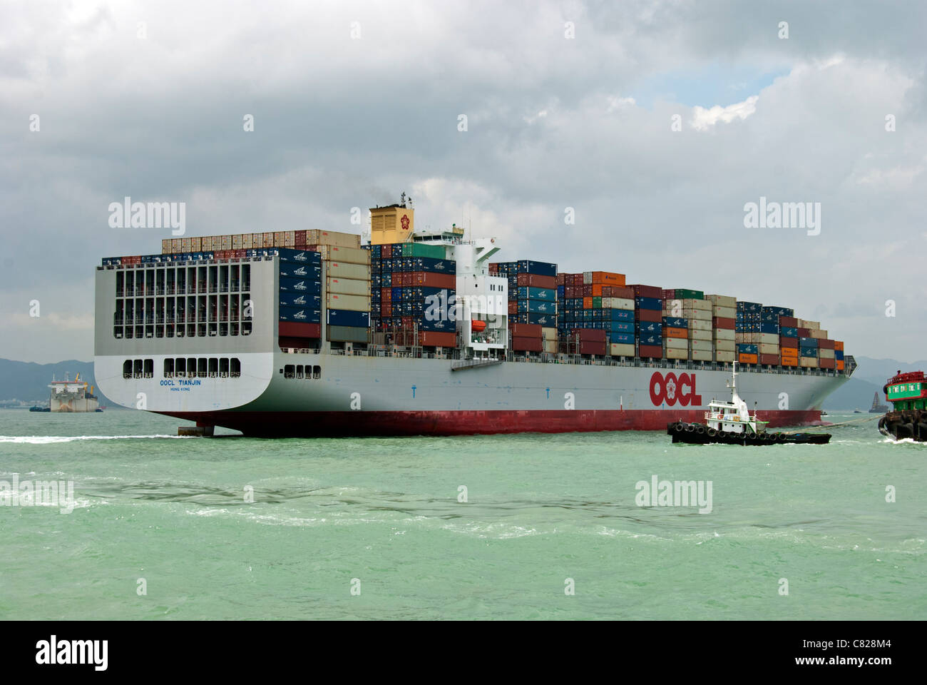 Container Ship in South China Sea Stock Photo - Alamy