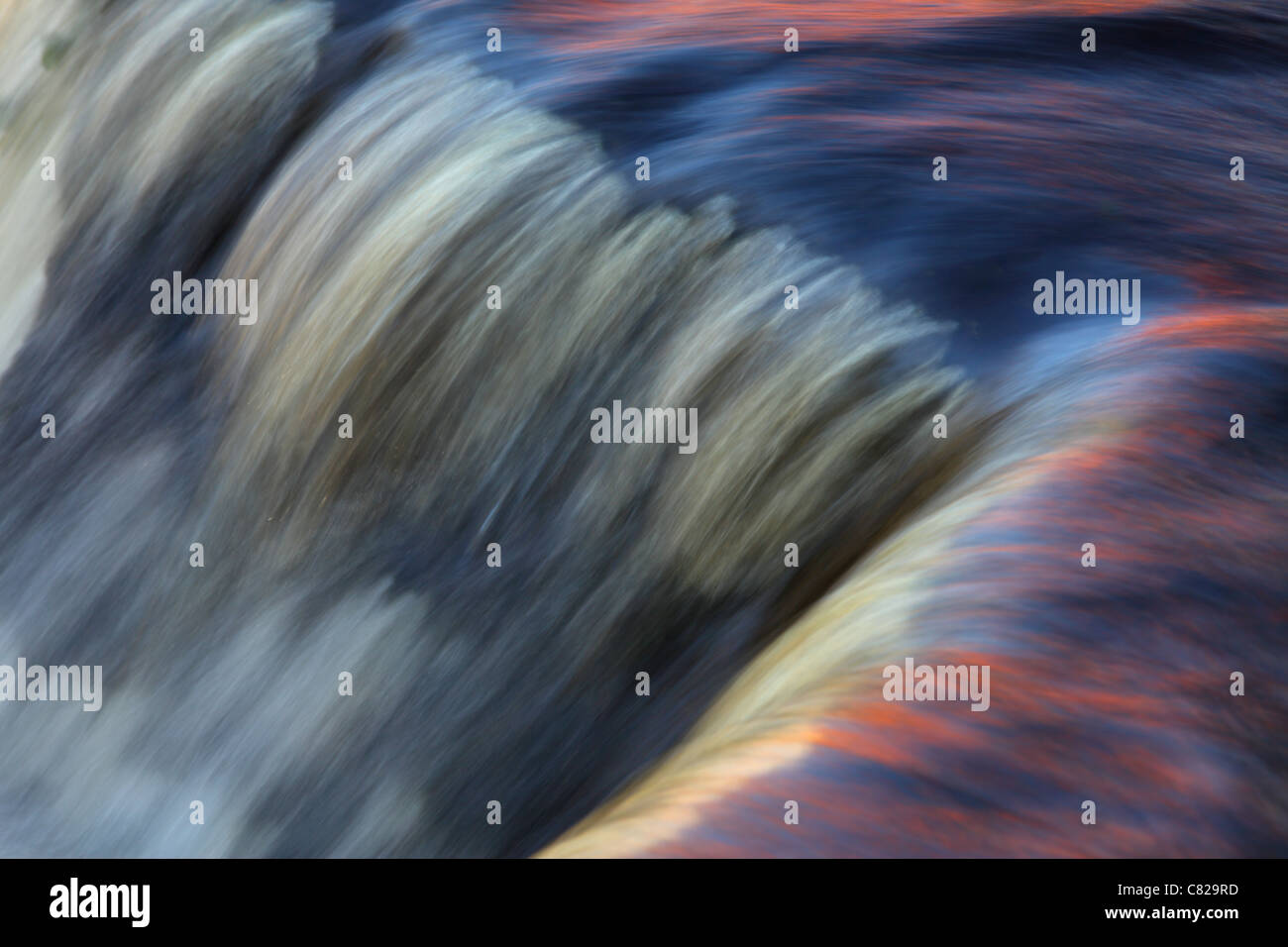 Colorful reflection and stripes of a Keila-Joa waterfall. Europe Stock ...