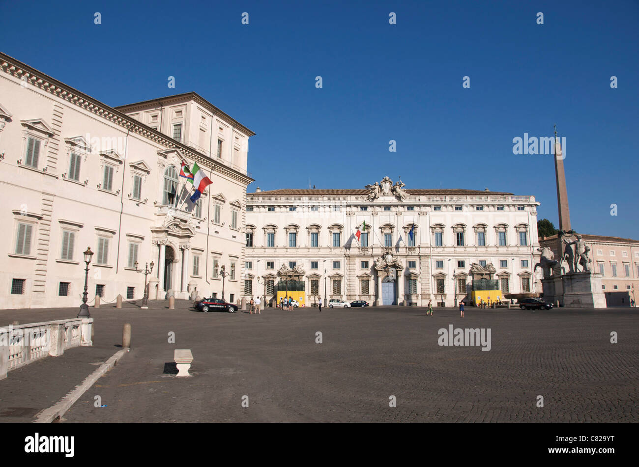 Quirinal Obelisk in front of Palazzo del Quirinale, Rome, Lazio, Italy ...