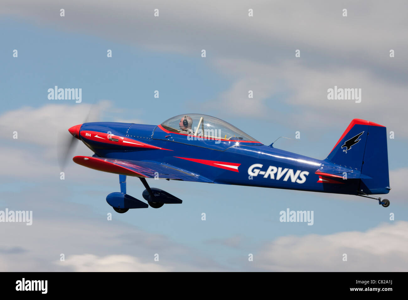 Vans RV-4 G-RVNS in flight Stock Photo - Alamy