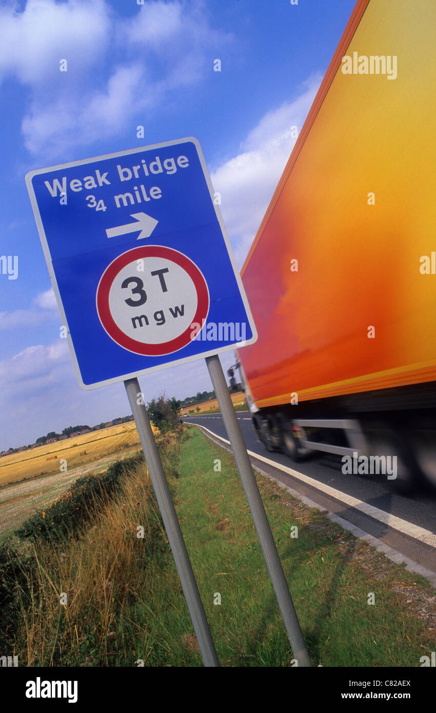 lorry passing weight limit restriction warning sign of 3 tons for ...