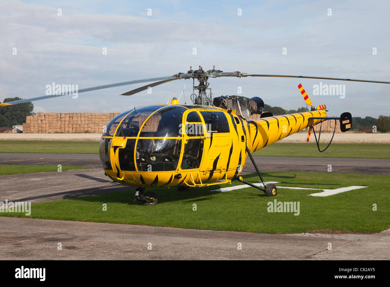 Aerospatiale SA316B Alouette III N9362 parked at Breighton Airfield ...