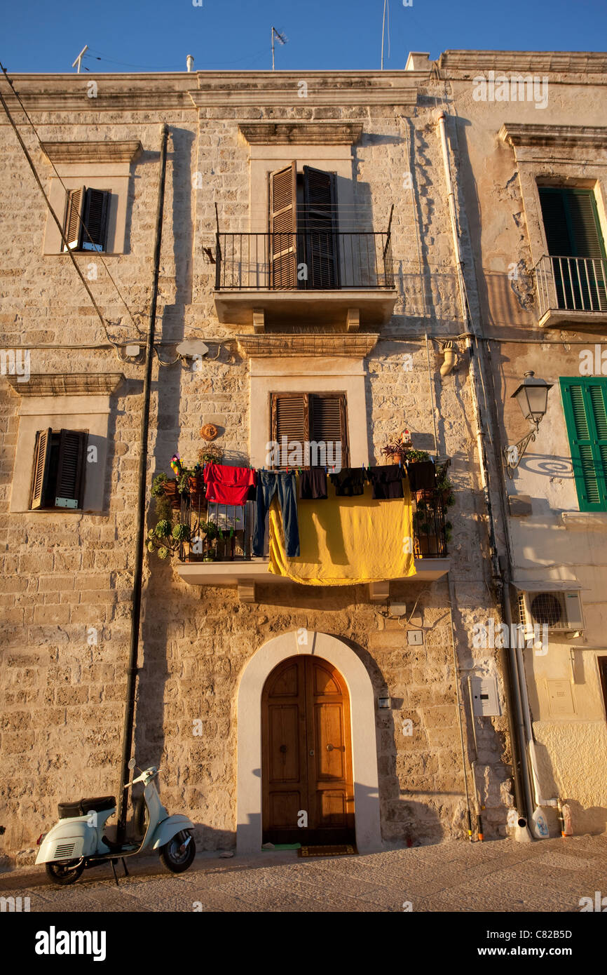Streets of Bari old town, Puglia Italy. Photo:Jeff Gilbert Stock Photo ...