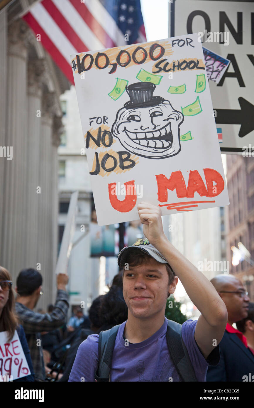 "Occupy Chicago" Protest Against Economic Inequality Stock Photo - Alamy