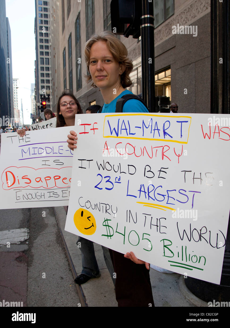 Occupy chicago protest hi-res stock photography and images - Alamy