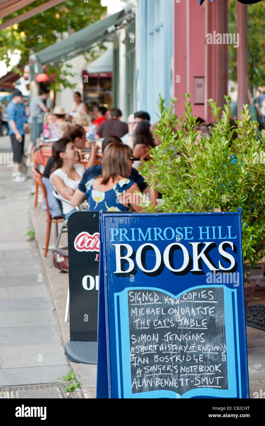 Sidewalk cafe, Primrose Hill, London, United Kingdom Stock Photo - Alamy