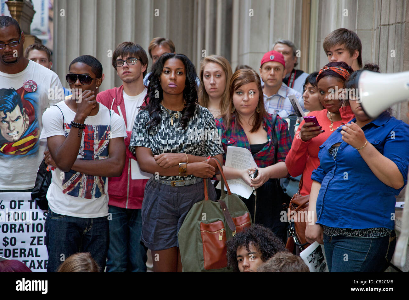 "Occupy Chicago" Protest Against Economic Inequality Stock Photo - Alamy