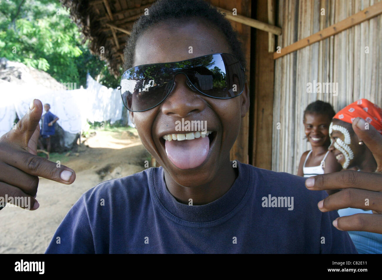 Madagascar Malagasy Child portrait, in Nosy Komba isle village Africa ...