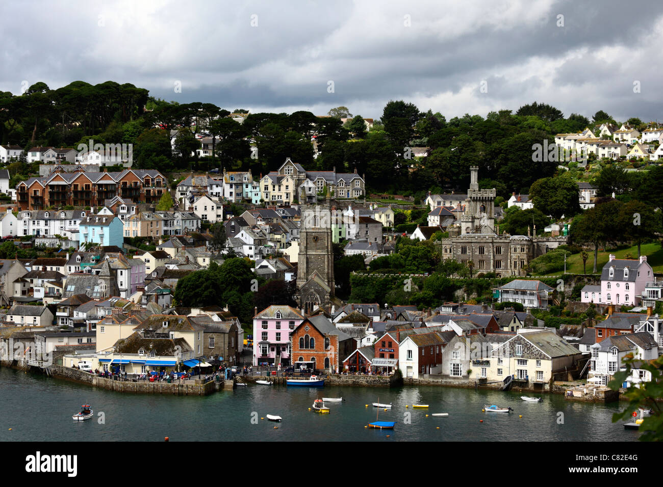 Tower place house fowey cornwall hi-res stock photography and images ...