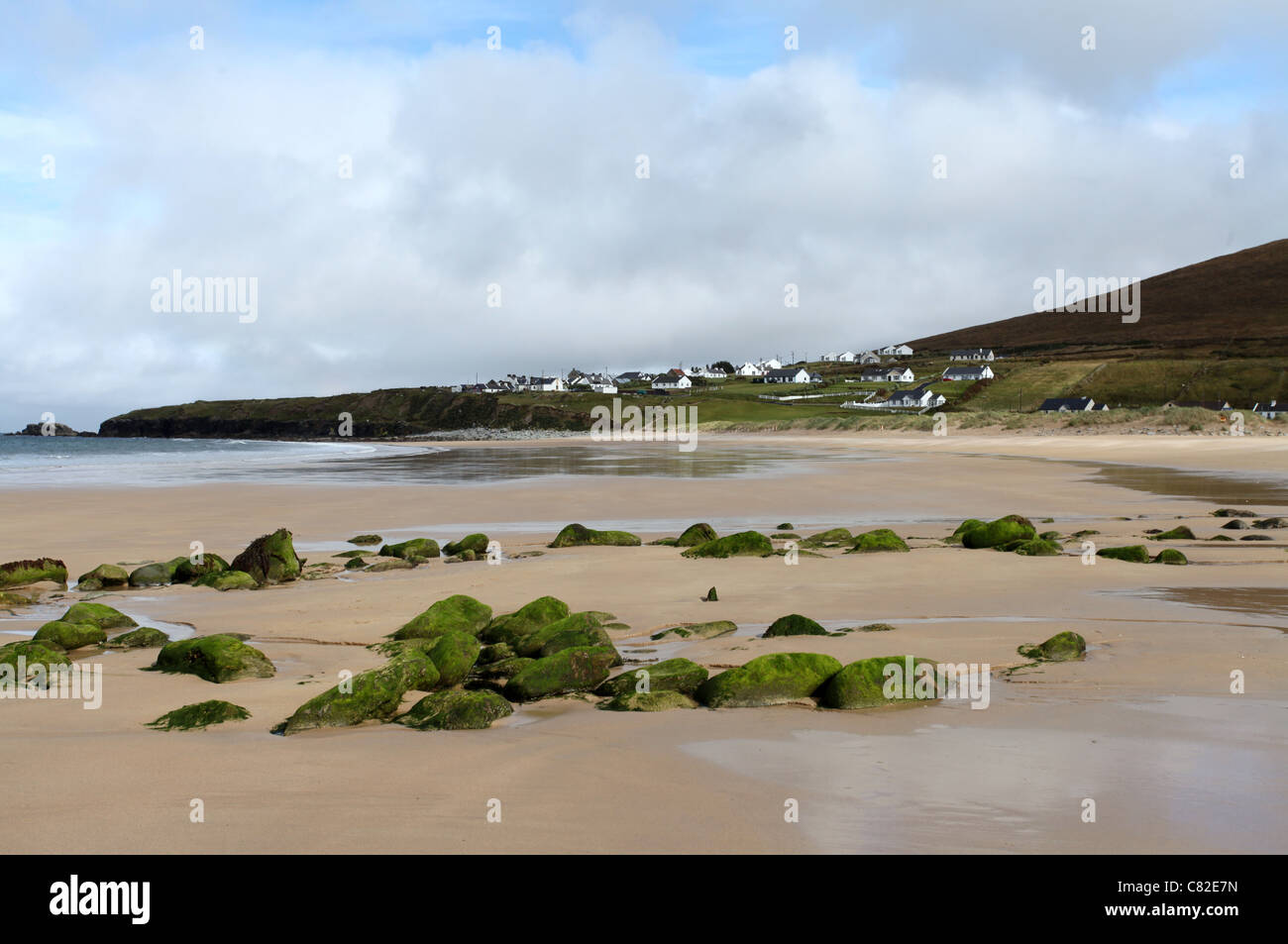 The Beach at Dugort on Achill Island in County Mayo called Golden ...