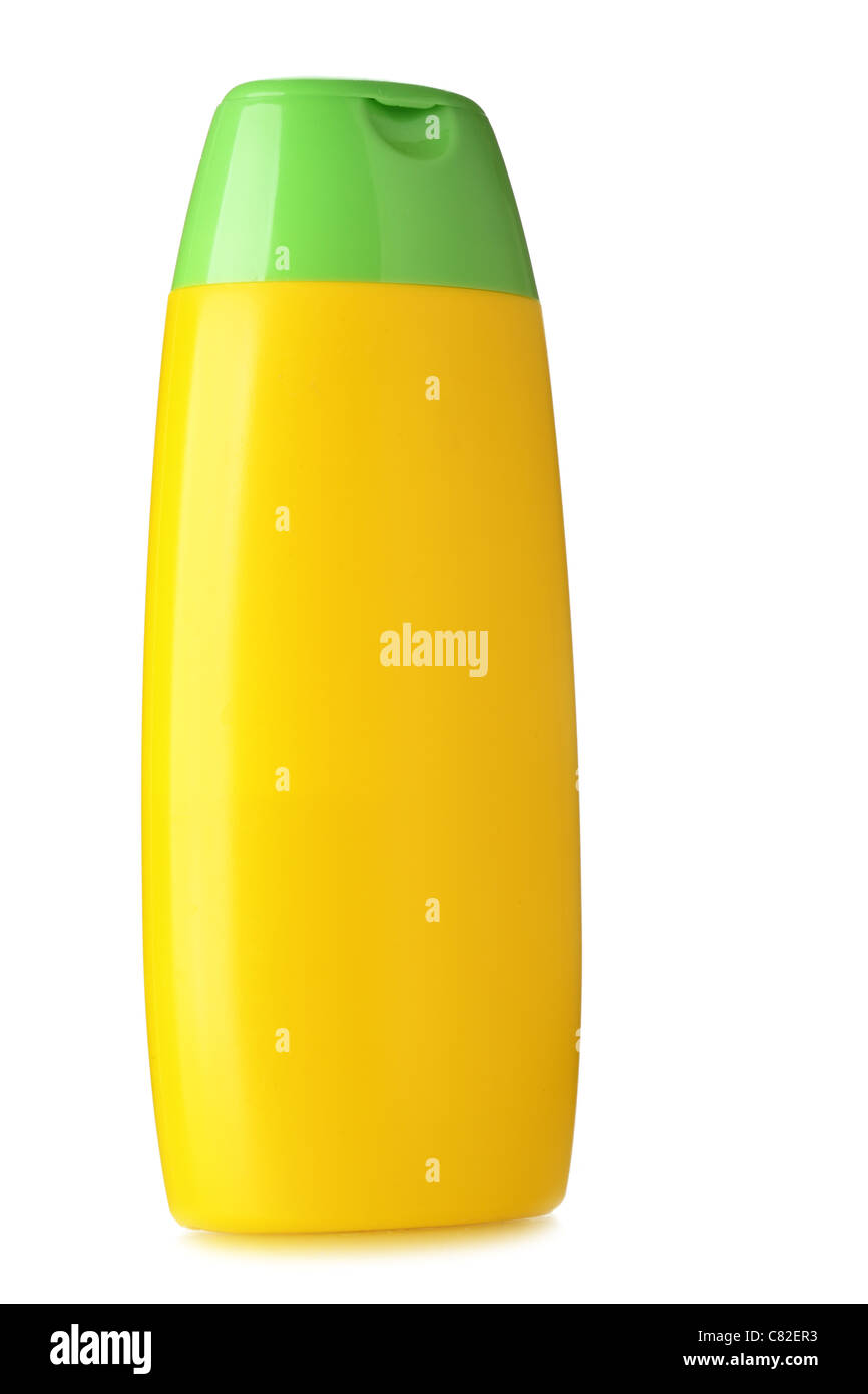 Shampoo container isolated over the white background Stock Photo - Alamy