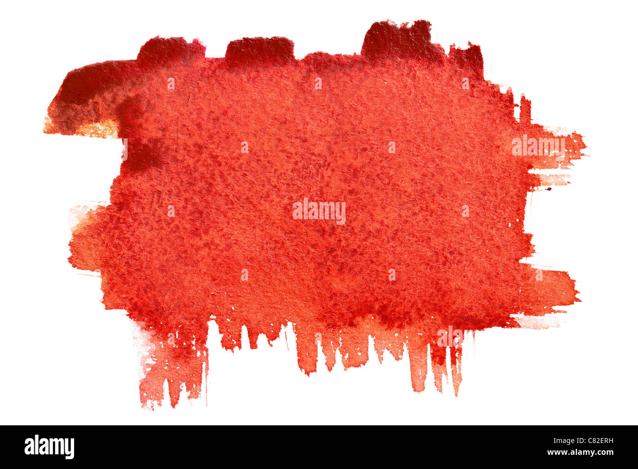 Red watercolor brush strokes with space for your own text Stock Photo ...