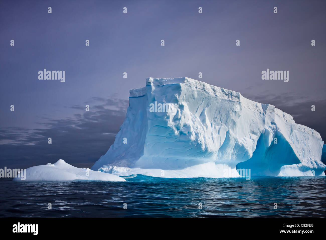 Antarctic iceberg in the snow Stock Photo - Alamy