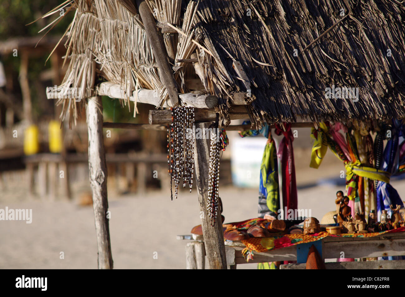 Souvenir shop in Ifaty, Madagascar Stock Photo - Alamy