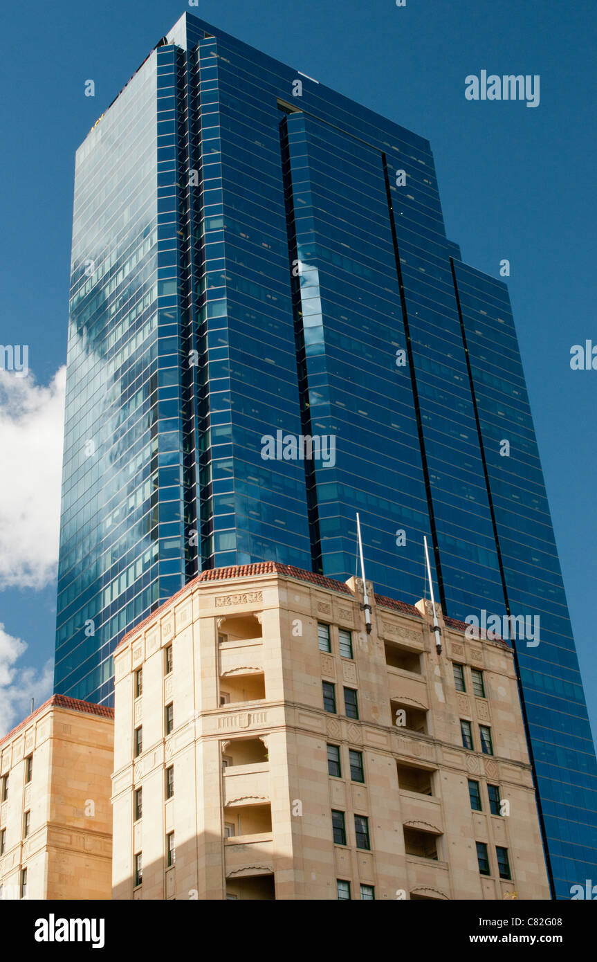 Old and modern architecture in downtown Perth Western Australia Stock ...