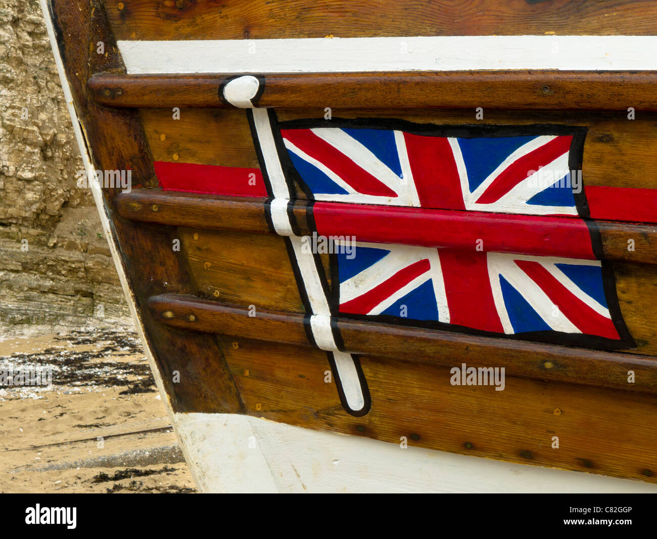 A union jack flag on a boat hi-res stock photography and images - Alamy