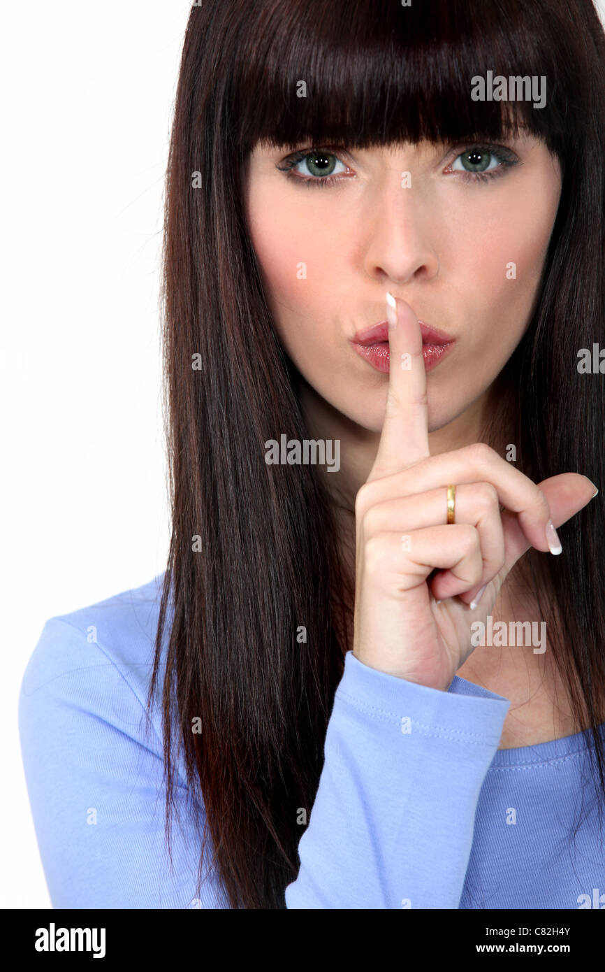 Shush noiseless hi-res stock photography and images - Alamy