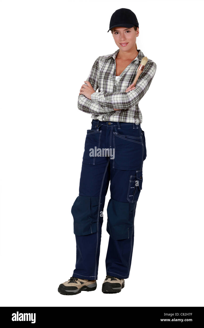 A female painter Stock Photo - Alamy