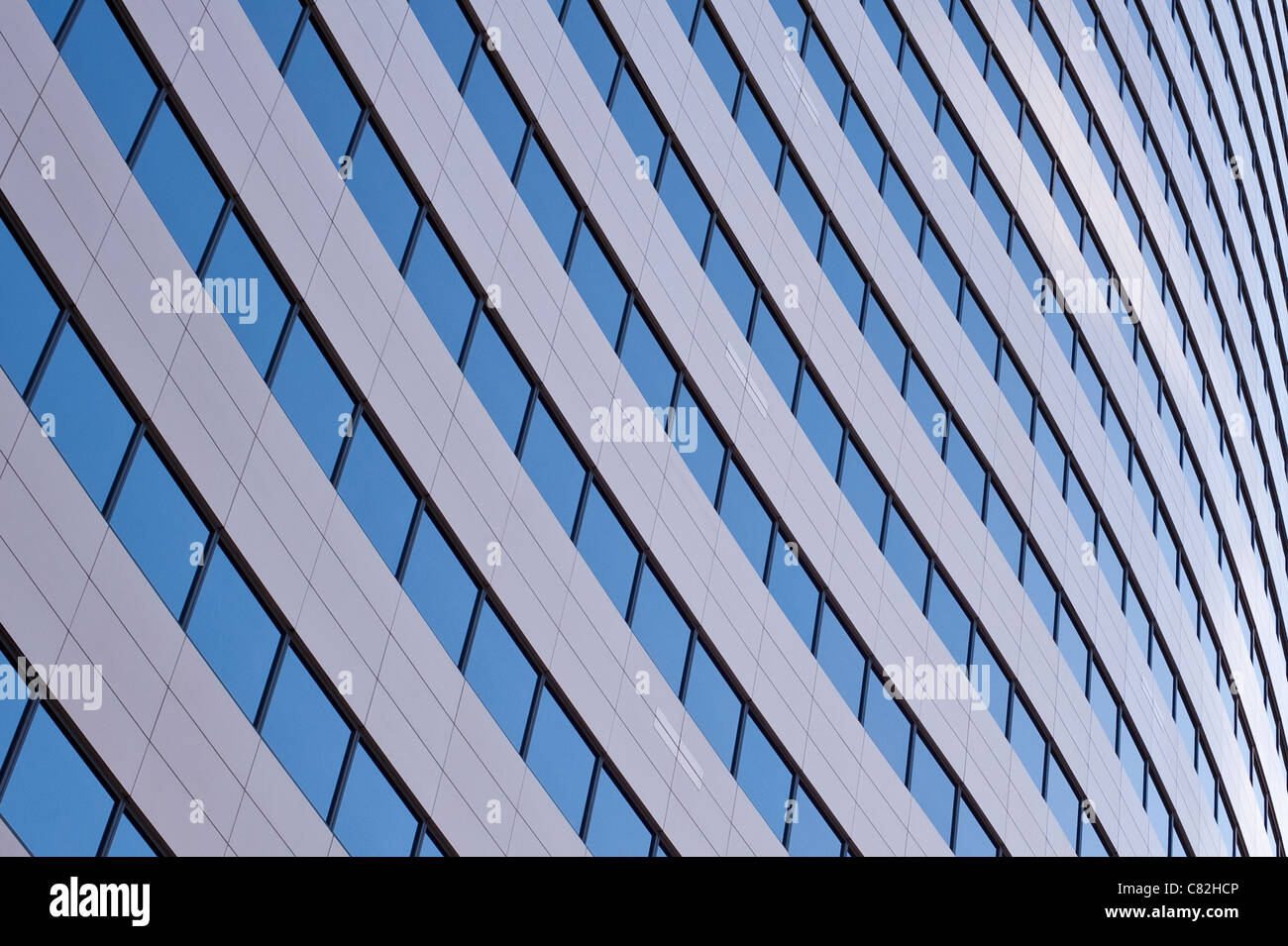 Downtown office buildings focus on glass windows Seattle Washington ...