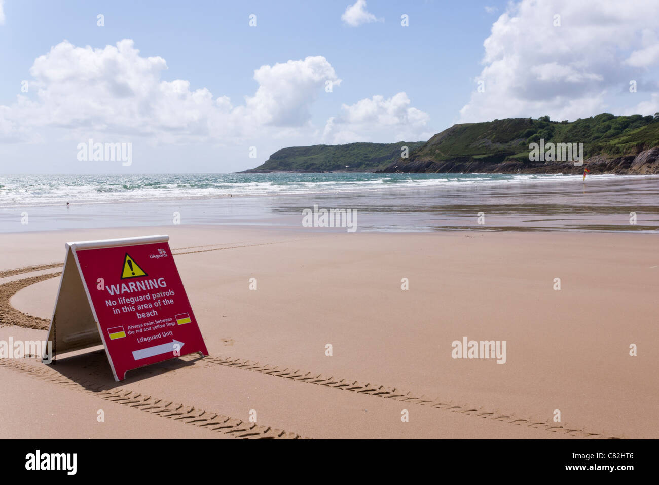 Rnli beach safety warning sign hi-res stock photography and images - Alamy