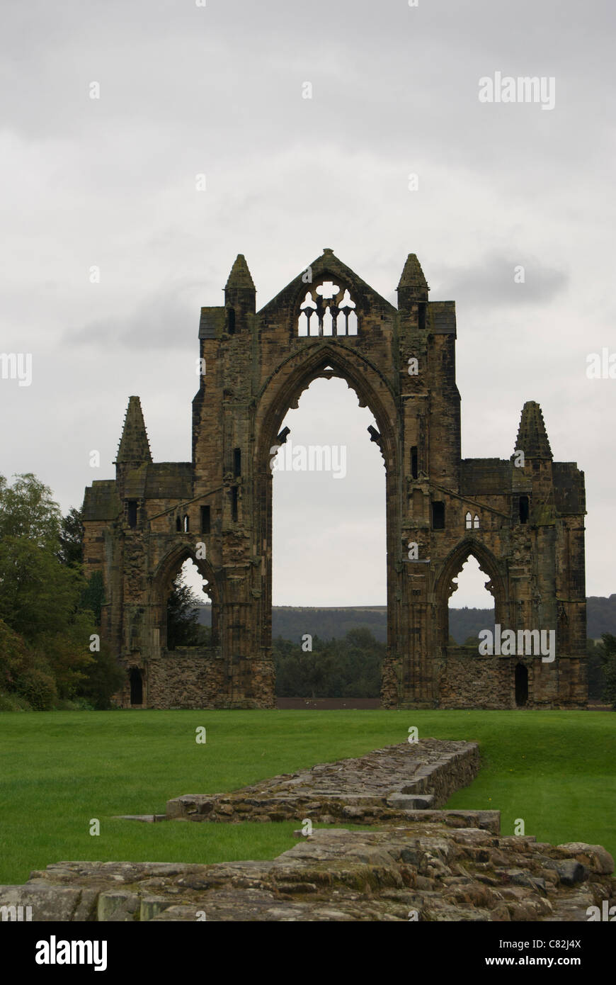 East End of Gisborough Priory North York Moors UK Stock Photo - Alamy
