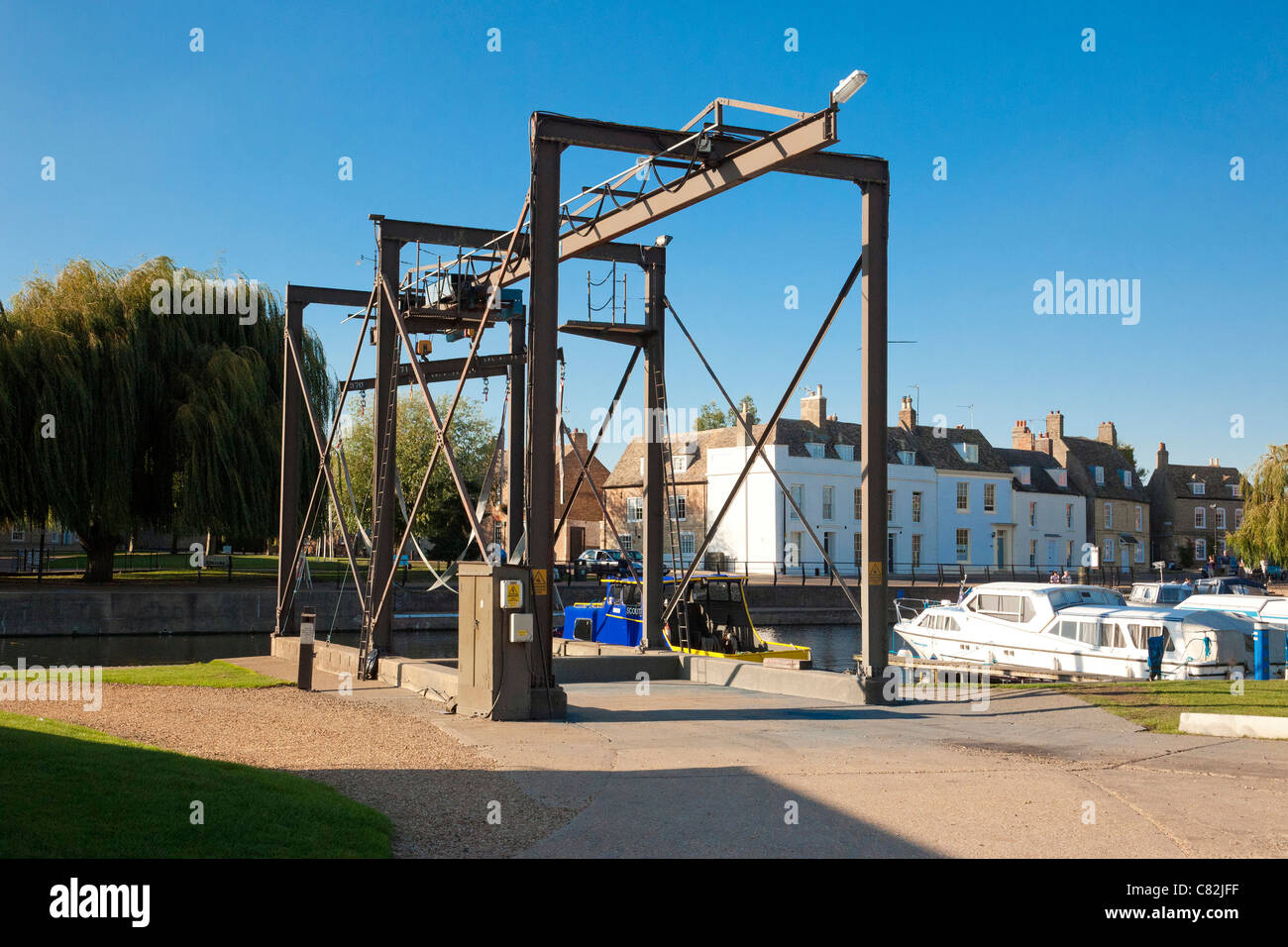 boatyard marina along the River ouse at Ely, Cambridgeshire UK Stock ...