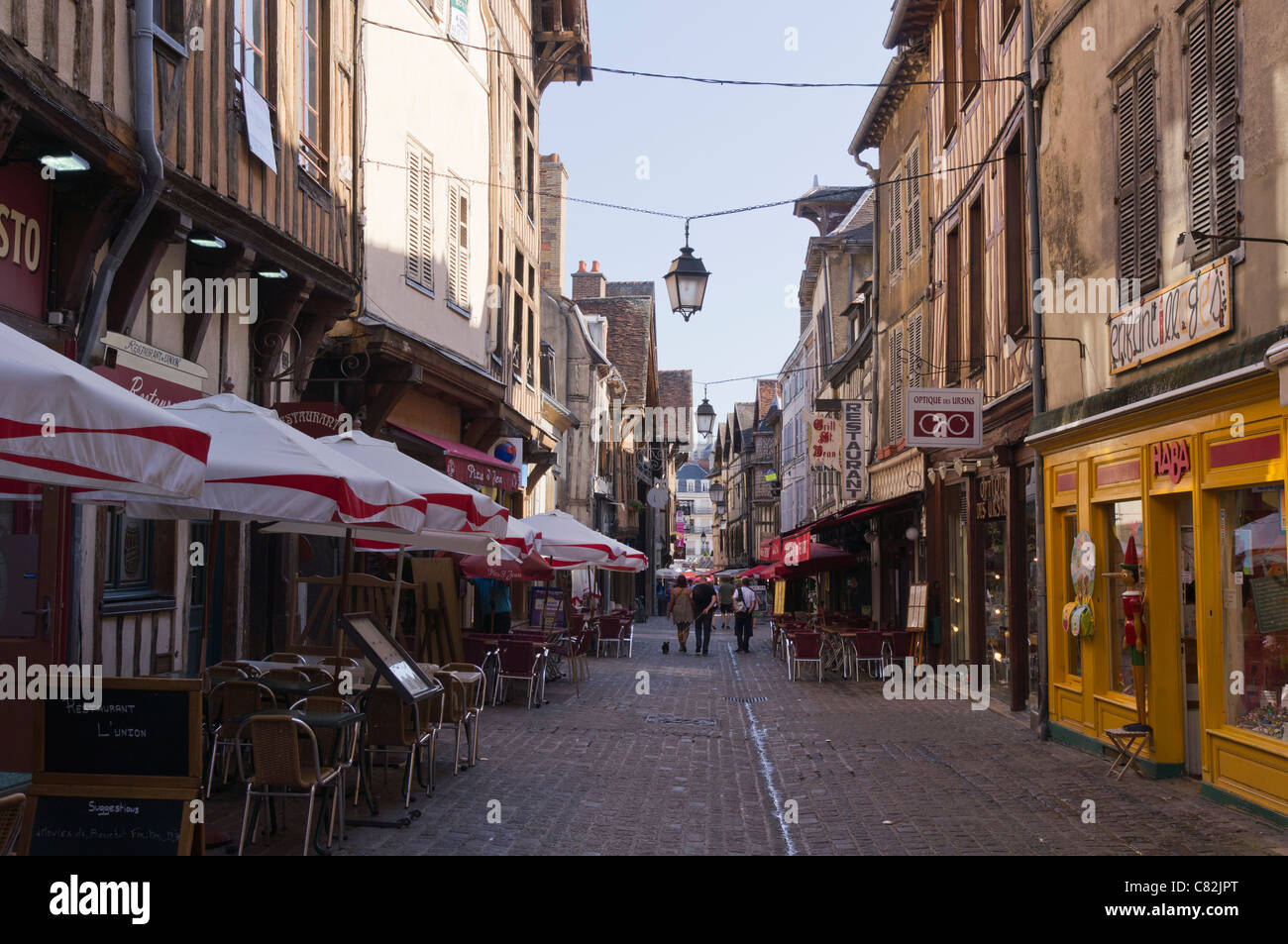 A side street in Troyes Stock Photo - Alamy